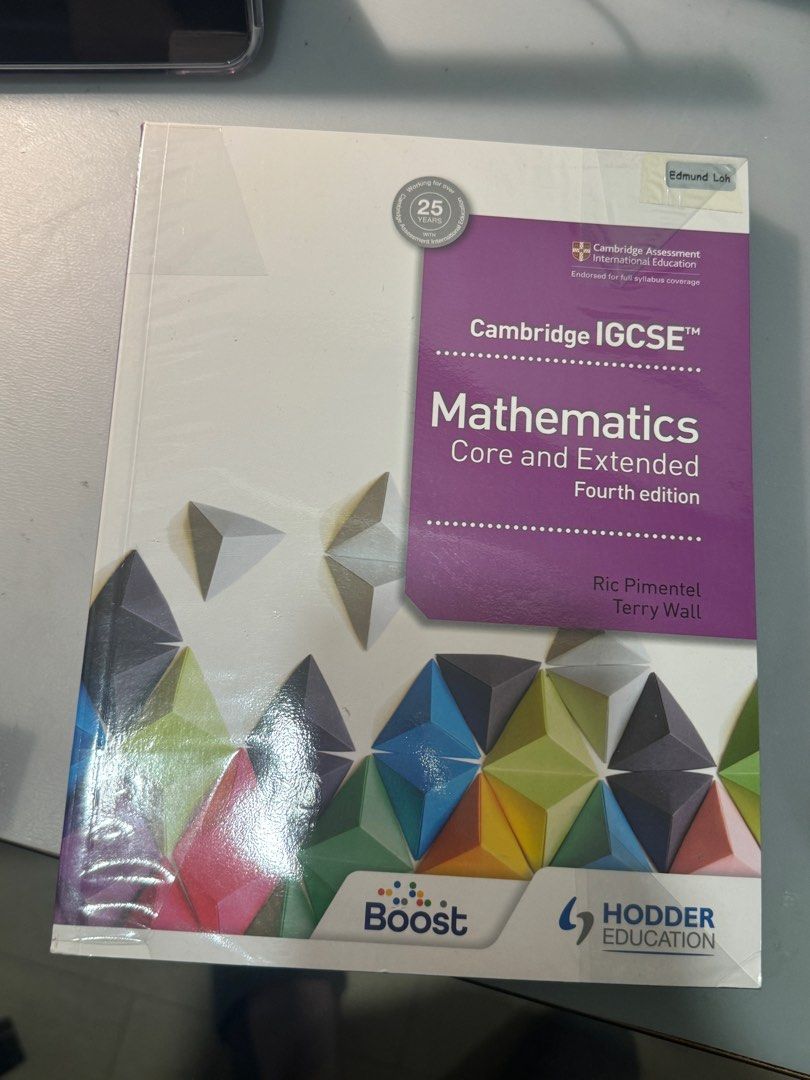 IGCSE 0580 Mathematics textbook, Hobbies & Toys, Books & Magazines, Textbooks on Carousell
