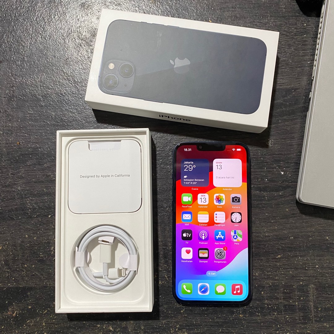 iPhone 13 iBox 128GB Fullset, Telepon Seluler & Tablet, iPhone, iPhone ...