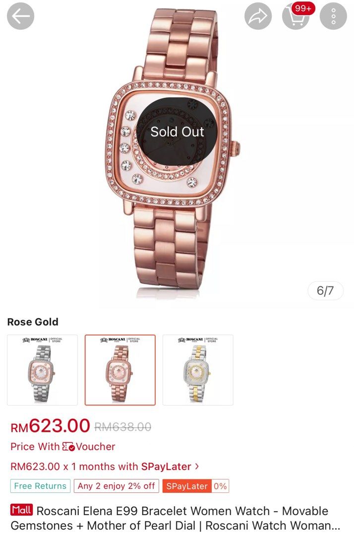 Jam tangan Roscani Elena E99, Luxury, Watches on Carousell
