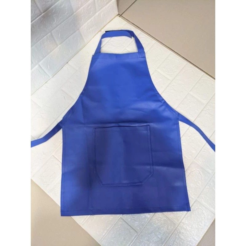 kids apron bahan Kulit sintetic anti air blue/green Celemek NEW ...