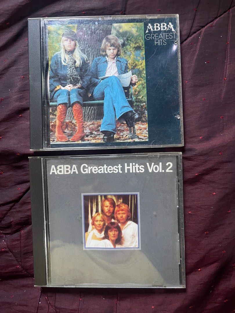 Kombi Cd Abba Greatest Hits 1 & 2 Old Press, Hobbies & Toys, Music ...
