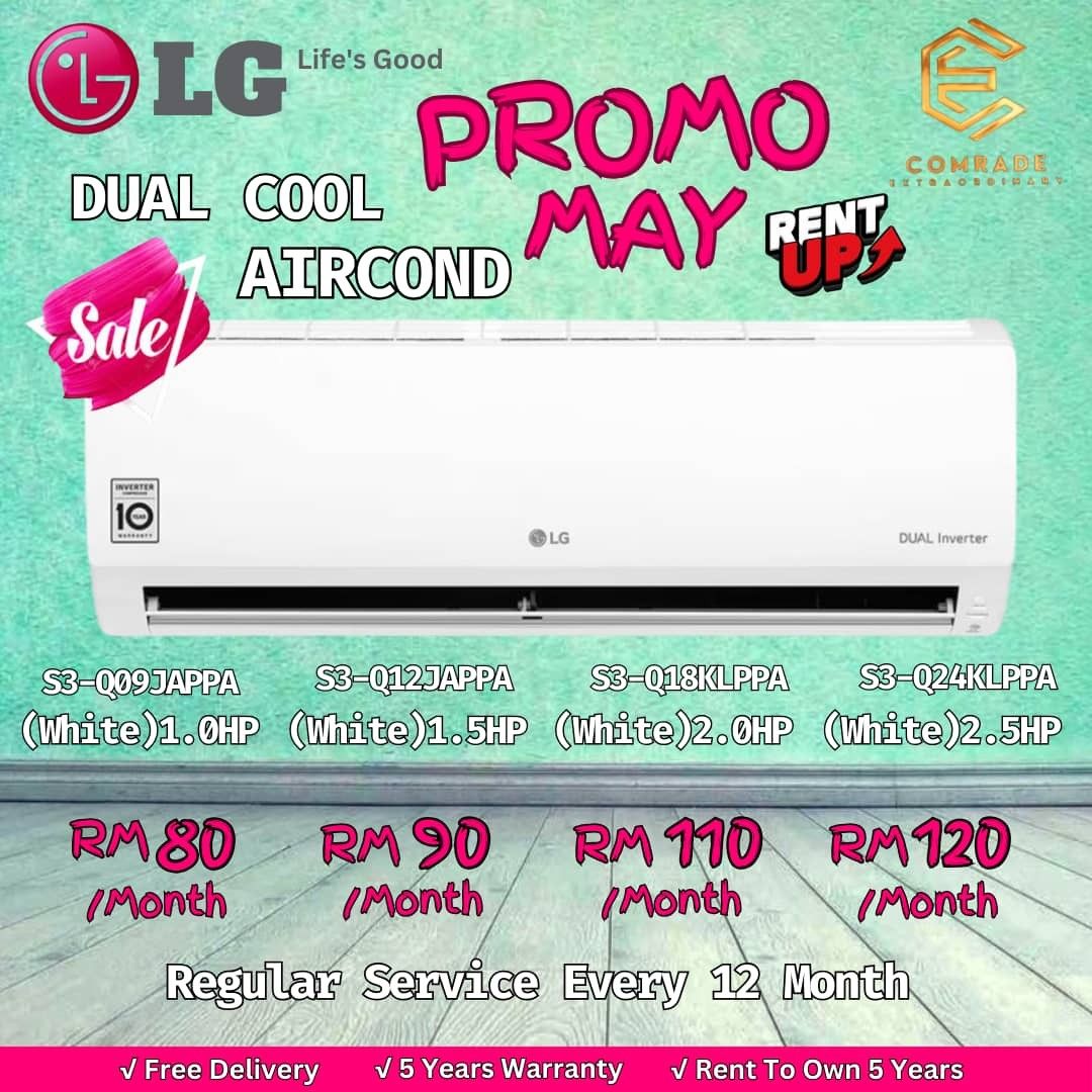 LG AIRCOND PROMO, TV & Home Appliances, Air Conditioners & Heating on ...