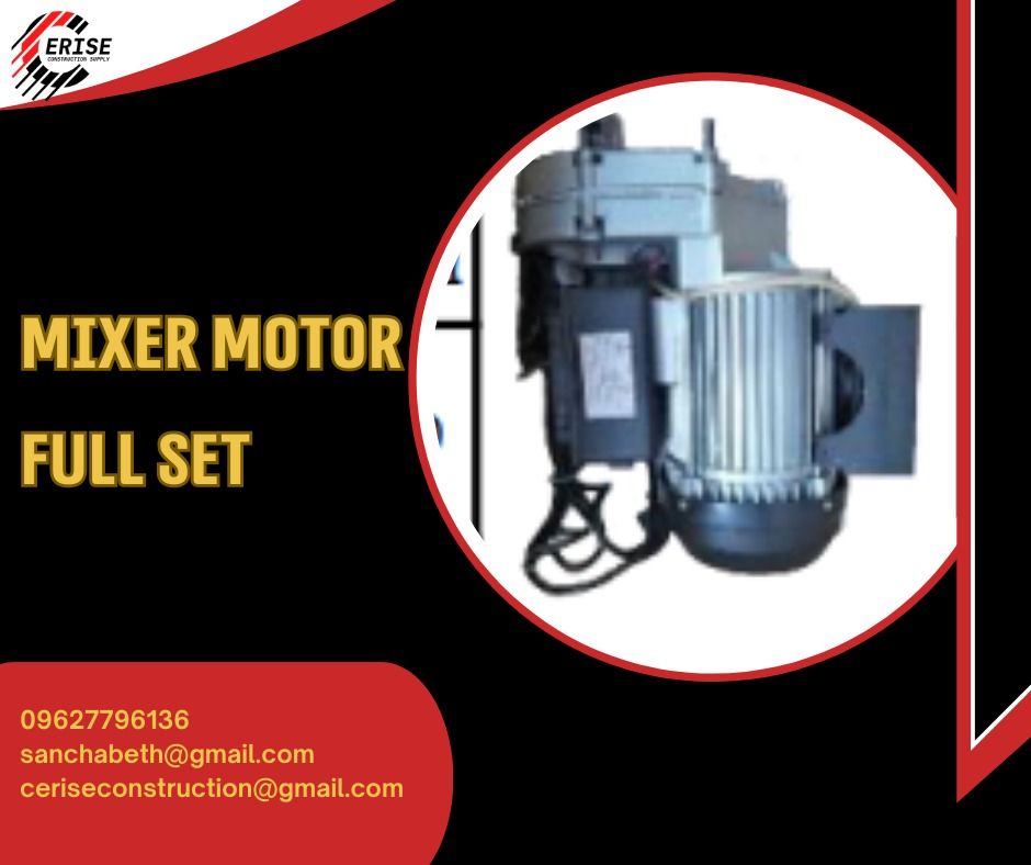 Mixer Motor Full-Set, Commercial & Industrial, Construction Tools ...