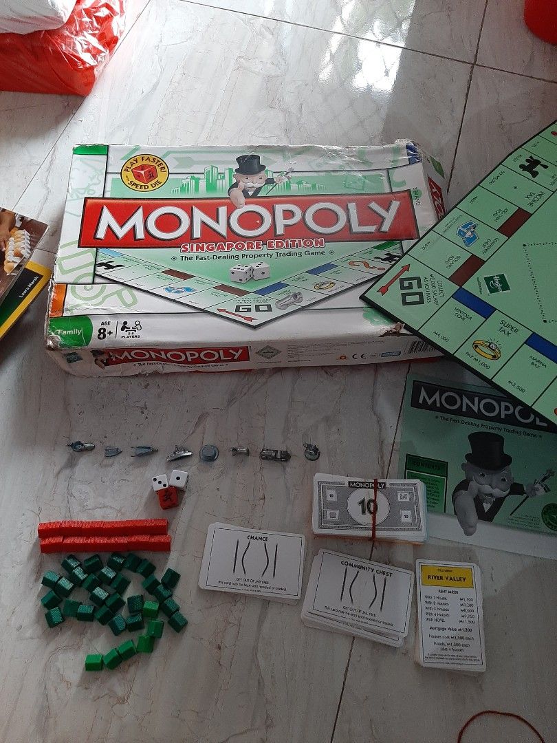 Monopoly singapore edition, Toys & Collectibles, Permainan Papan ...