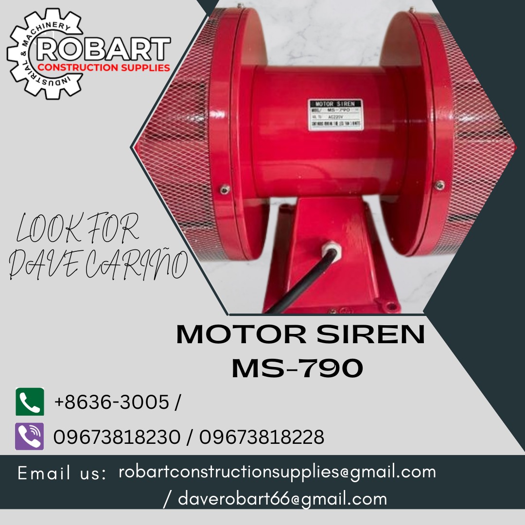 MOTOR SIREN MS-790, Commercial & Industrial, Construction Tools ...