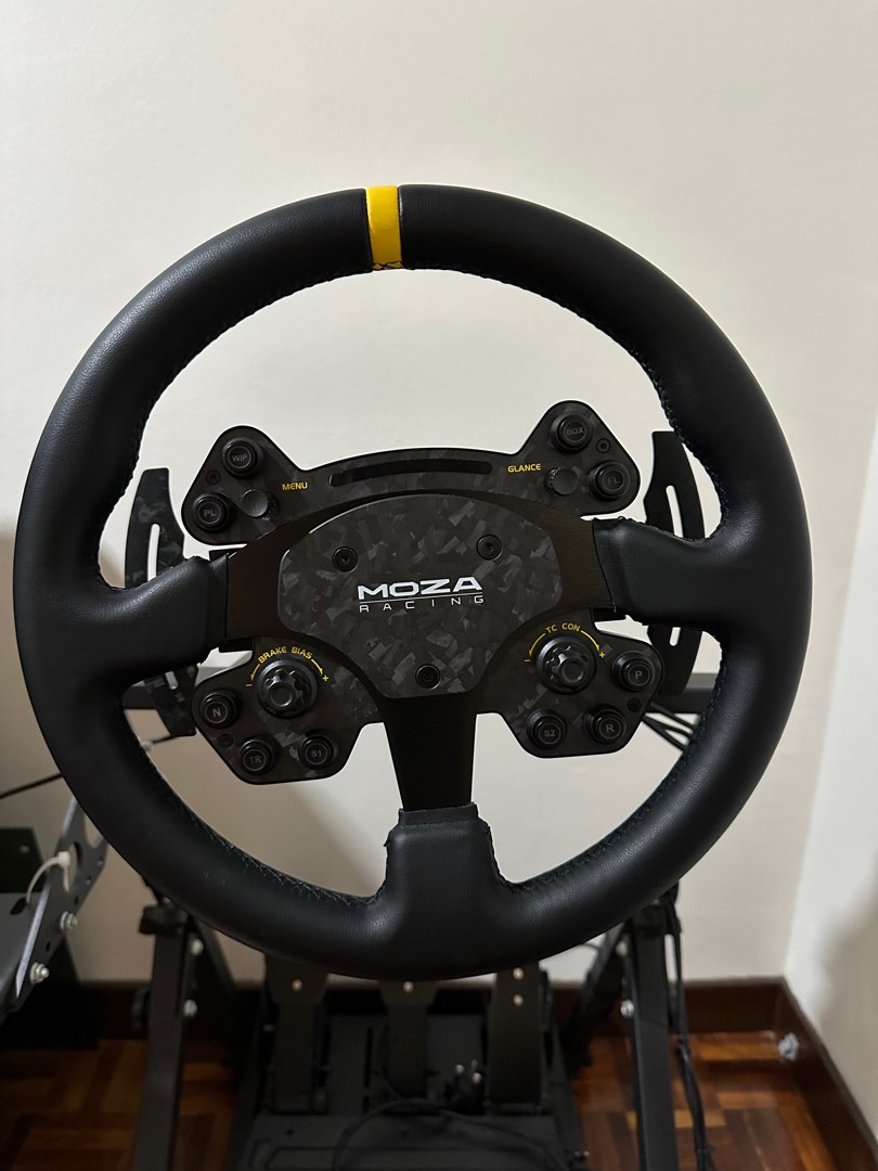 Moza R9 V2 + RS V2 Steering Wheel Sim Set, Video Gaming, Gaming ...