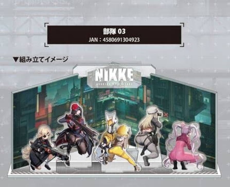 Nikke Diorama Acrylic Counters Squad and Unlimited Squad, Hobbies ...