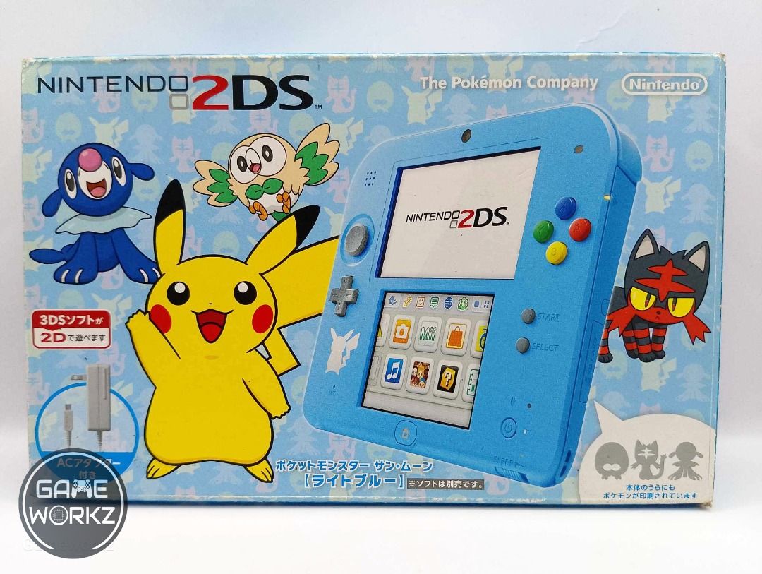 Nintendo 2DS Pokémon Sun and Moon Special Edition (Japan Import), Video ...