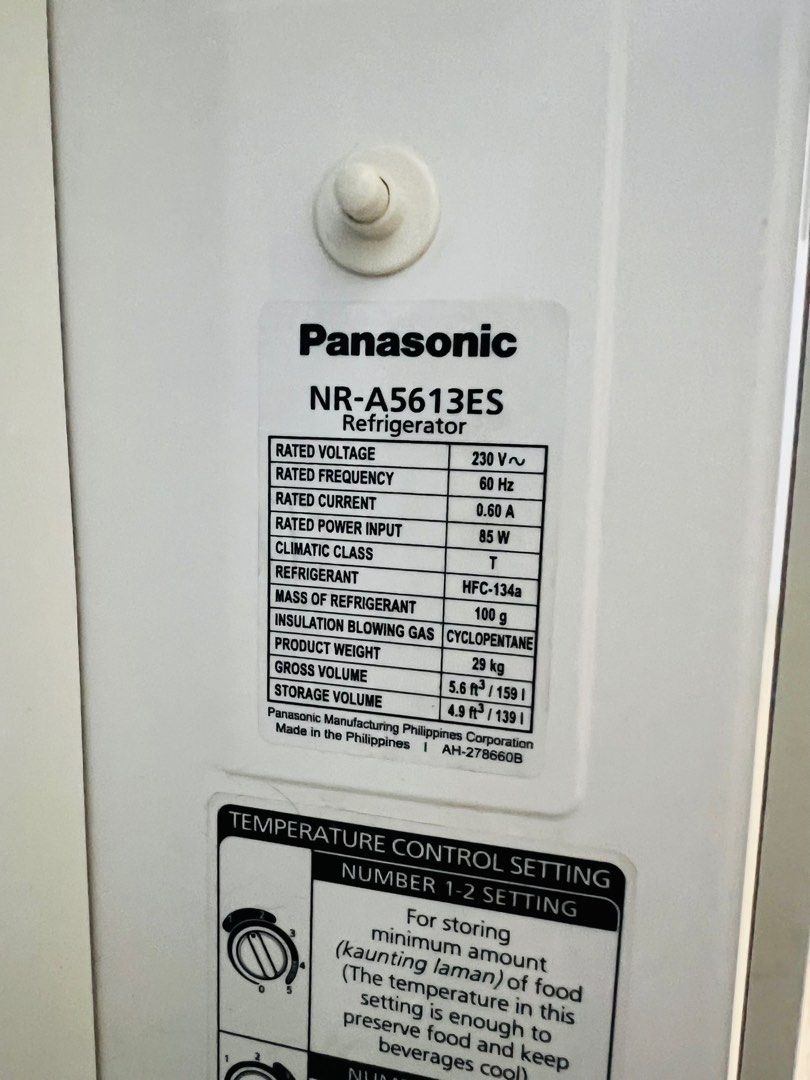 Panasonic refrigerator, TV & Home Appliances, Kitchen Appliances ...