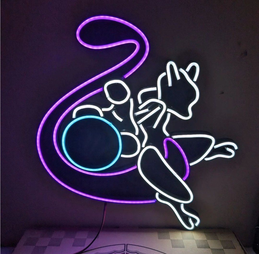 Pokemon Neon Sign - Custom Made, Furniture & Home Living, Lighting ...