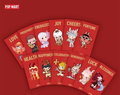 POPMART 2024 Red Envelope Set (Loong Presents The Treasure - Molly ...
