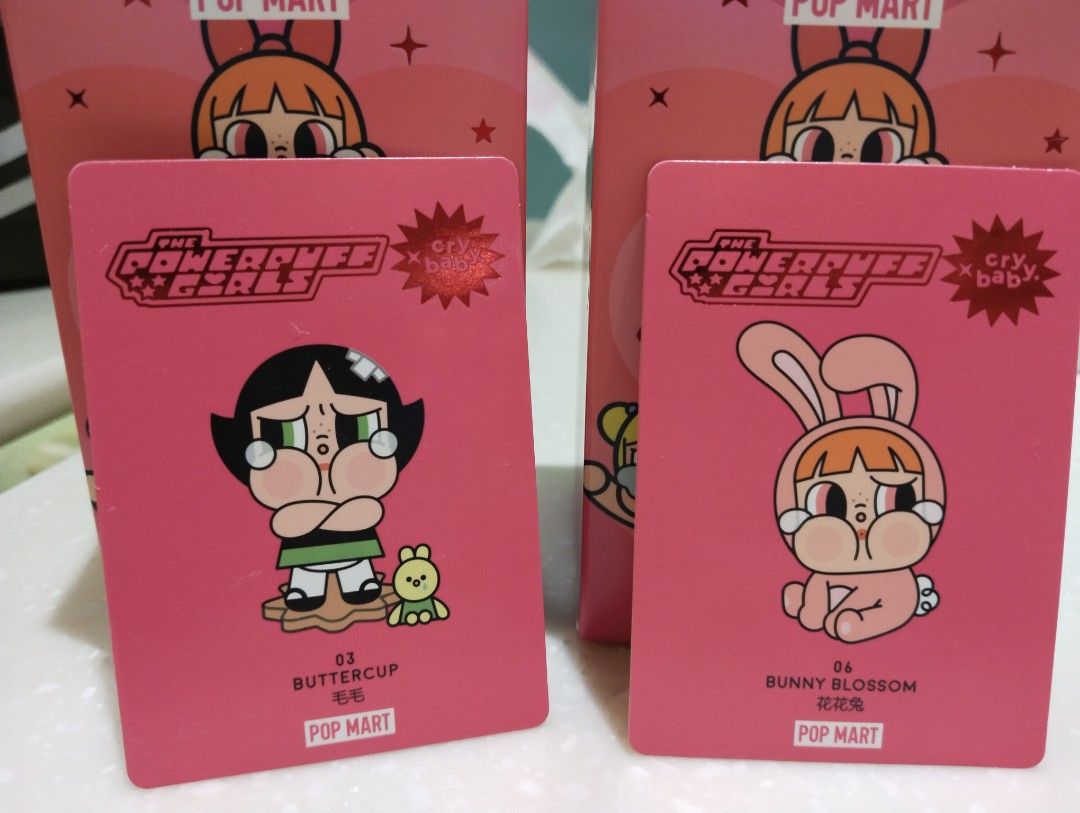 Popmart Crybaby Powerpuff girls Bunny blossom Buttercup arttoys ...