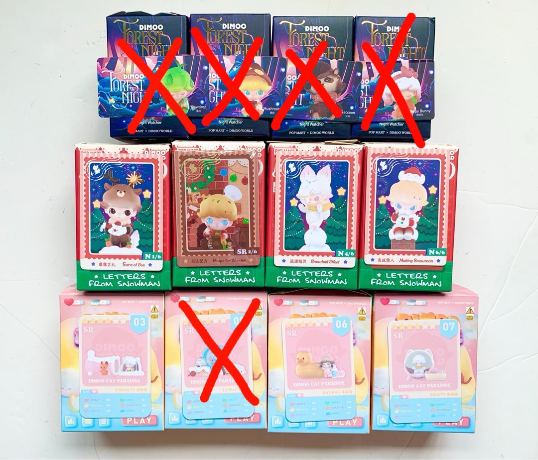 Popmart Dimoo Cat paradise / Forest Night Blind Box, Hobbies & Toys ...