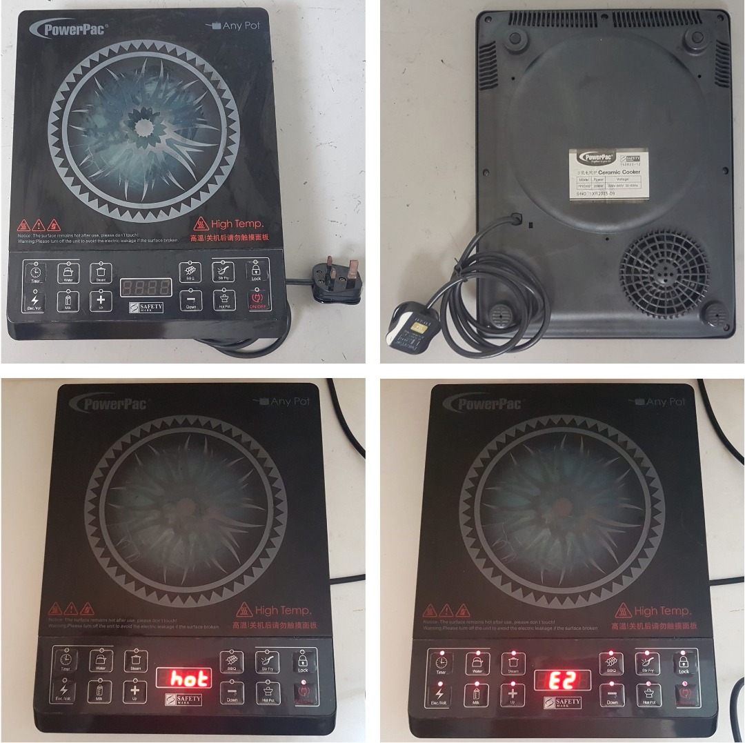 PowerPac Ceramic Cooker Model PPIC832, Any Pot, Induction Cooker ...