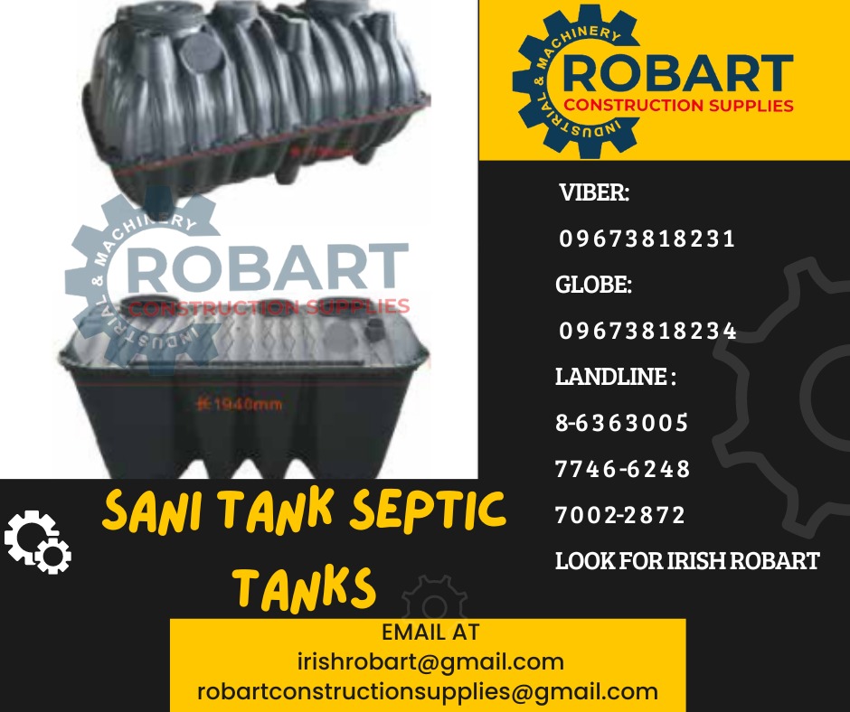 SANI TANK SEPTIC TANKS, Commercial & Industrial, Construction Tools ...