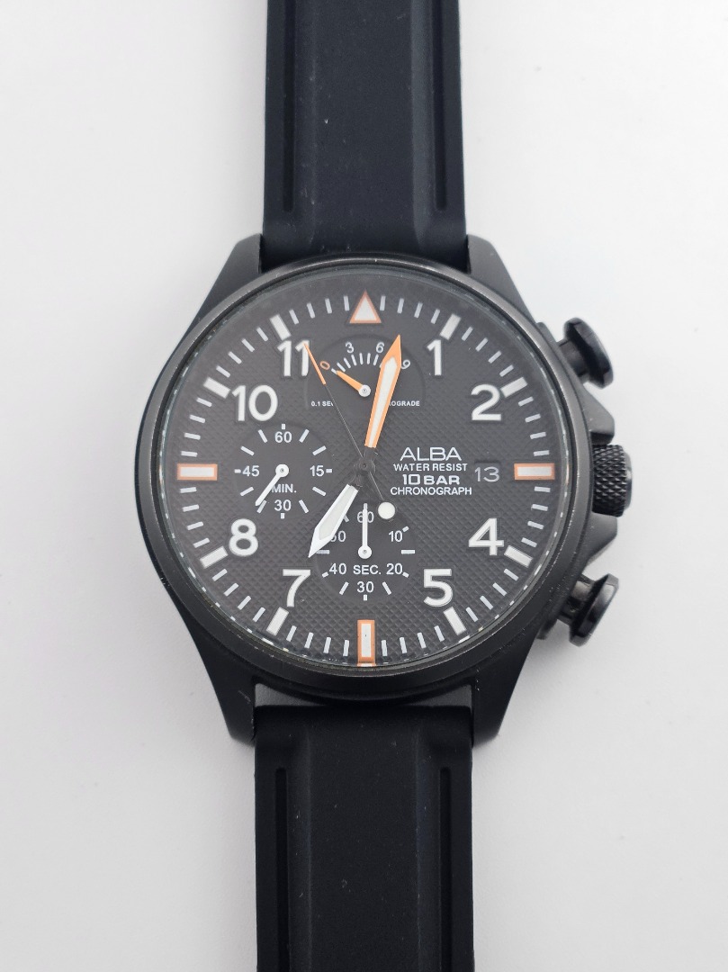 Seiko Alba Fleiger Retrograde Chronograph Quartz Watch, Men's Fashion ...