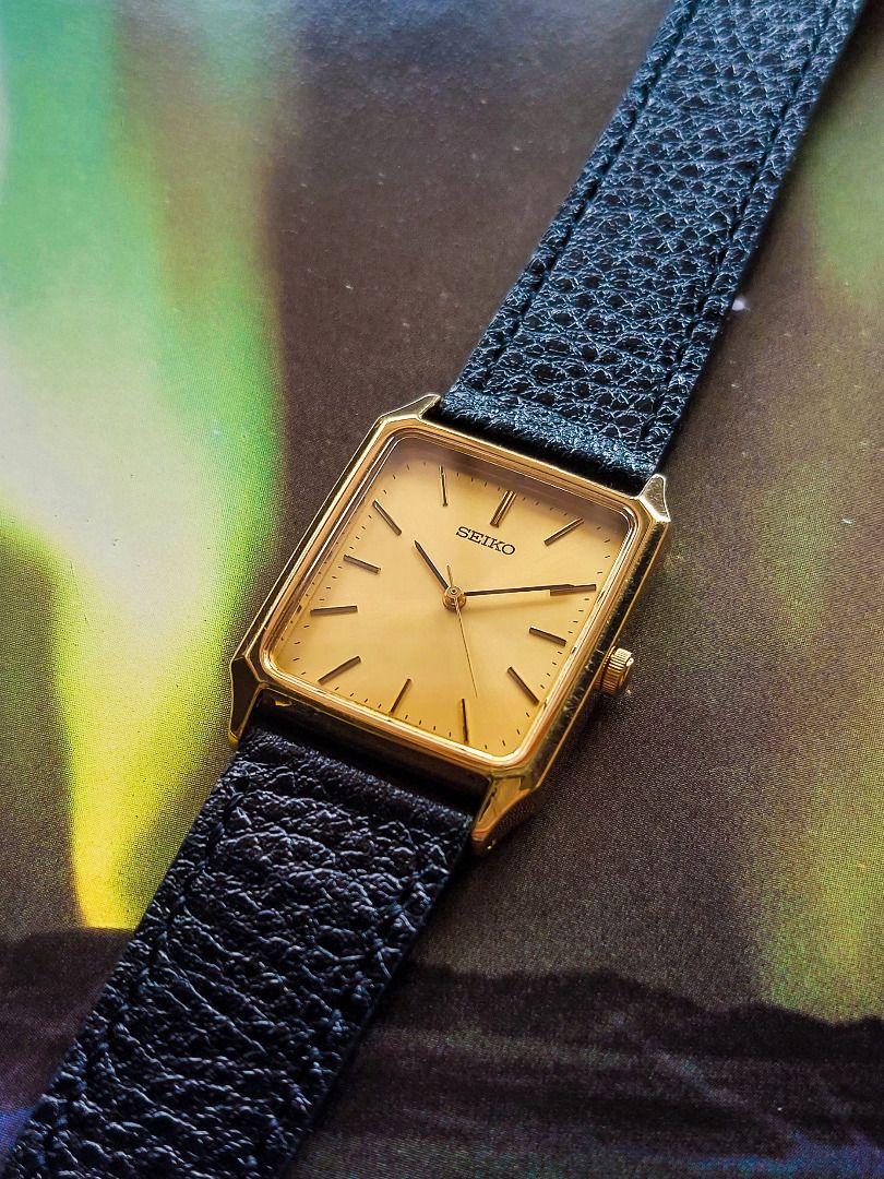 Seiko Chariot Gold Squire Tank, Men's Fashion, Watches & Accessories, Watches on Carousell