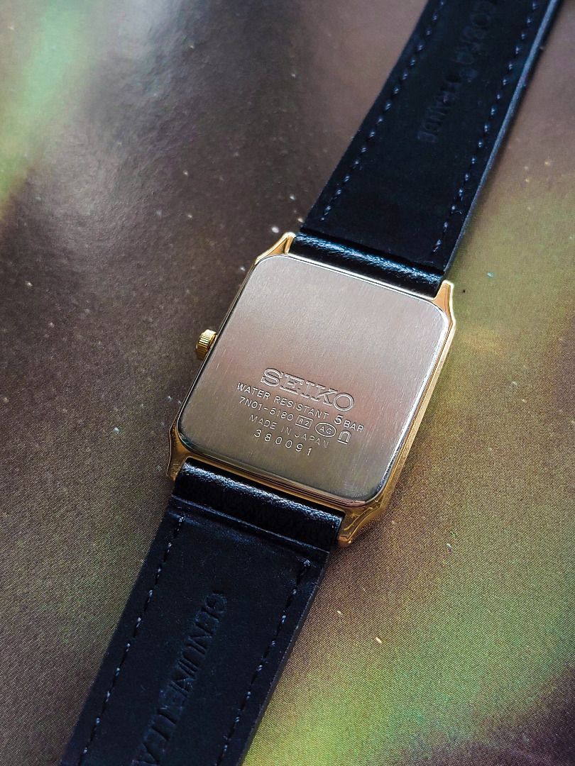 Seiko Chariot Gold Squire Tank, Men's Fashion, Watches & Accessories, Watches on Carousell