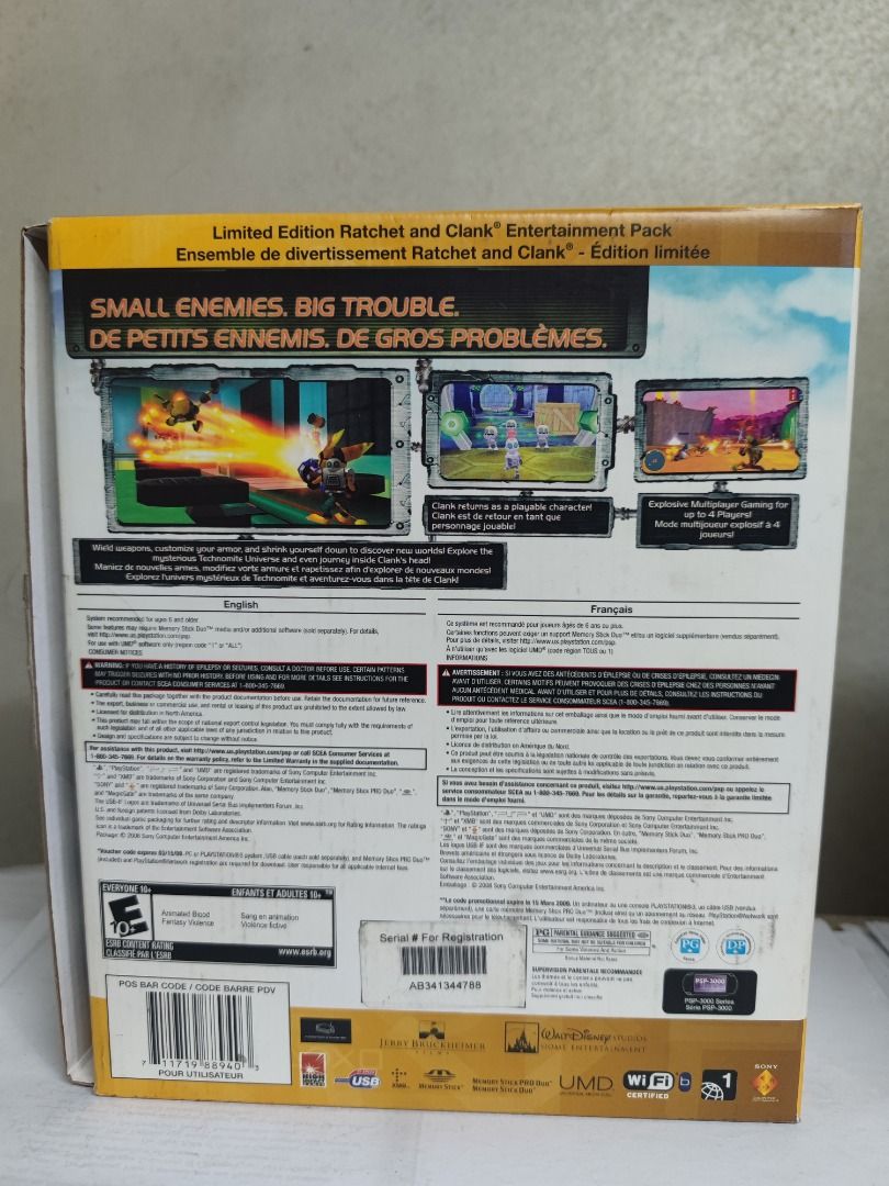SONY PlayStation Portable Limited Edition Ratchet & Clank Entertainment ...