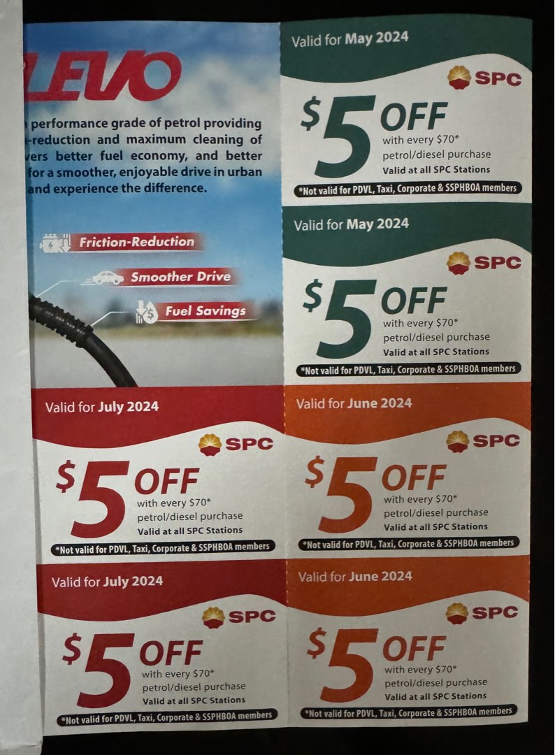 SPC petrol fuel discount coupon voucher 2024, Tickets & Vouchers ...