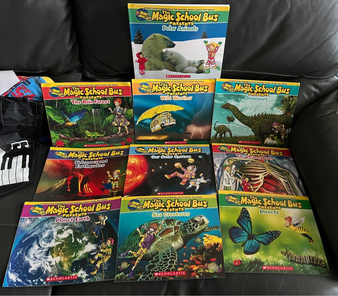 【現貨】the magic school bus presents 10本 英文童書科普知識, 興趣及遊戲, 書本 & 文具, 小朋友書 ...
