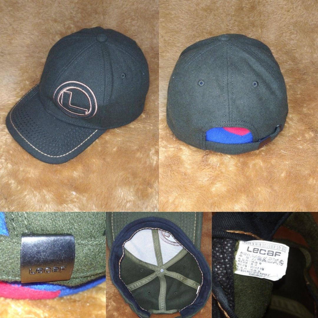 Topi logo besar brand Lecaf, Fesyen Pria, Aksesoris, Topi di Carousell