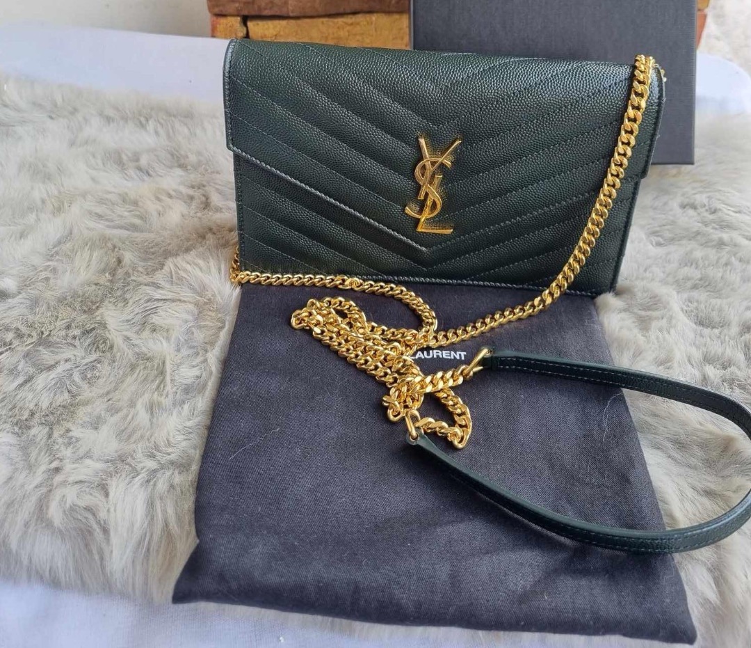 Very Rare color YSL Woc, Luxury, Bags & Wallets on Carousell