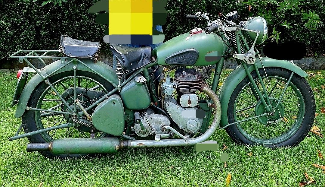 Vintage BSA M20 500cc WW2 Machine Made in England 1940s not norton ...