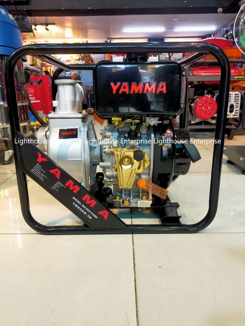 Yamma 7HP 3x3" Diesel Water Pump (YMM-80KB-3K), Commercial & Industrial ...