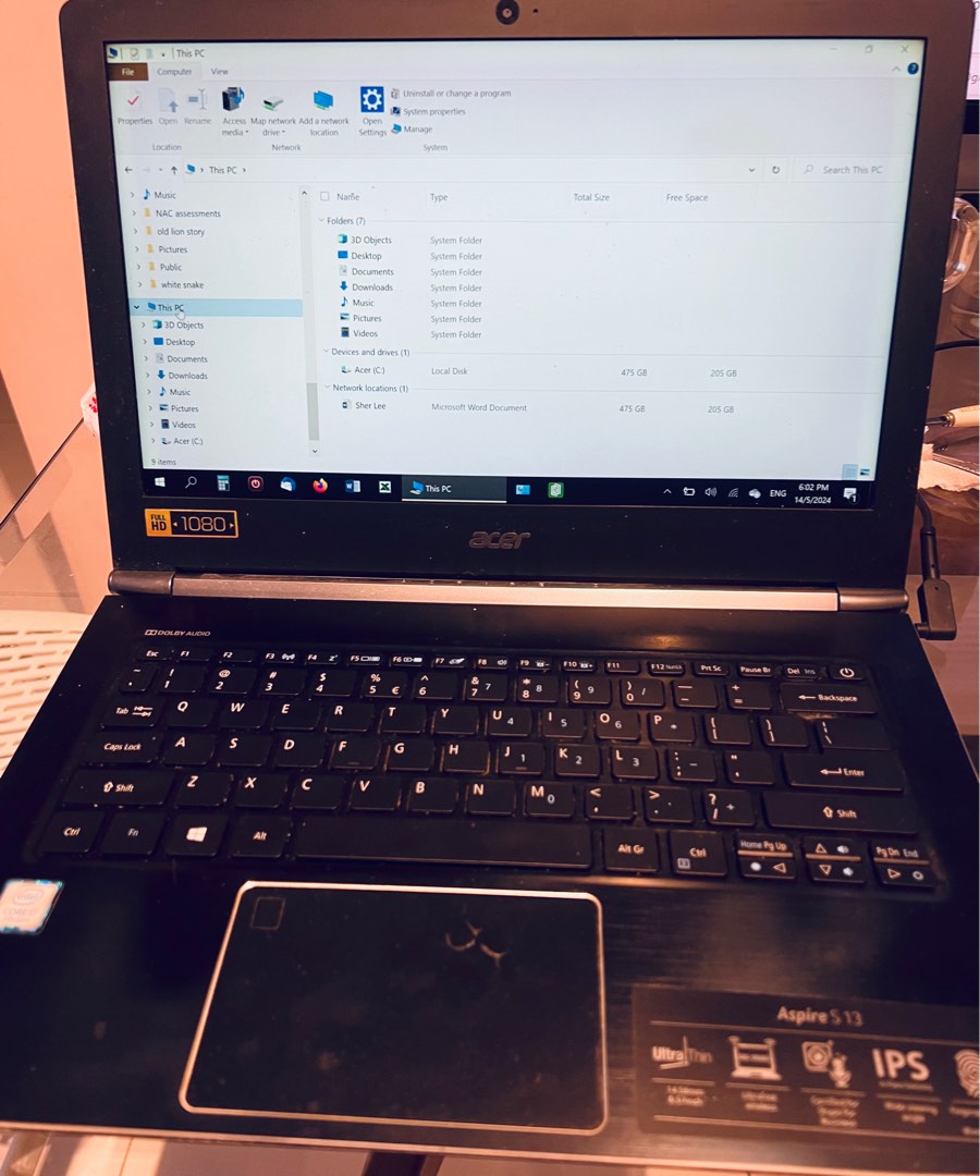 Acer Laptop S5-371T Intel Core i7 (7th Gen) Touchscreen Ultra Thin ...