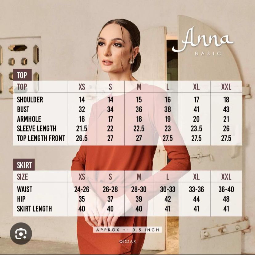 Anna Basic -Qiszar, Women's Fashion, Muslimah Fashion, Baju Kurung ...