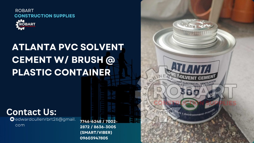 Atlanta pvc Solvent cement w/brush @ plastic container 400cc ...