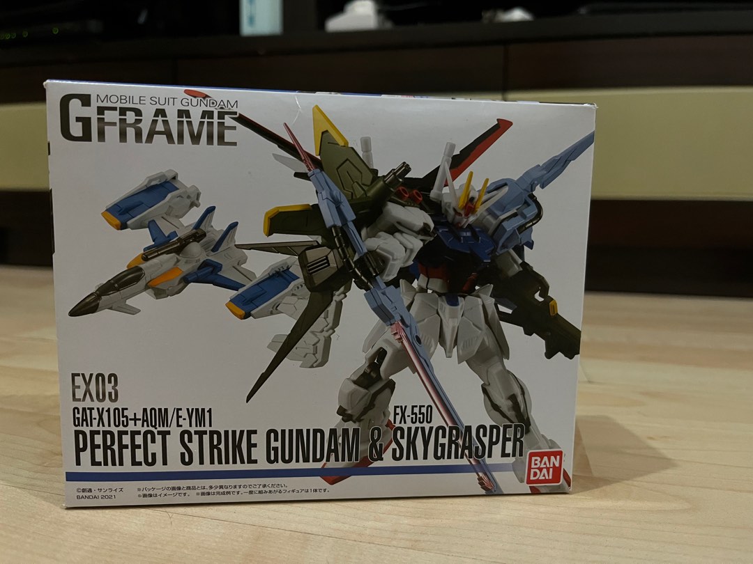 Bandai G frame ex03 perfect strike gundam 完美突擊高達 gundam seed gundam seed destiny, 興趣及遊戲, 玩具 & 遊戲 ...