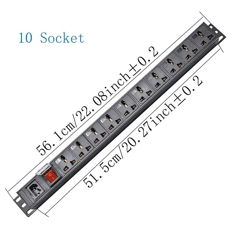 Cabinet rack wall desktop mount PDU Power Strip Unit C14 Input power ...