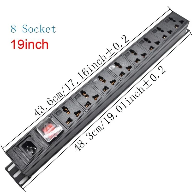 Cabinet rack wall desktop mount PDU Power Strip Unit C14 Input power ...