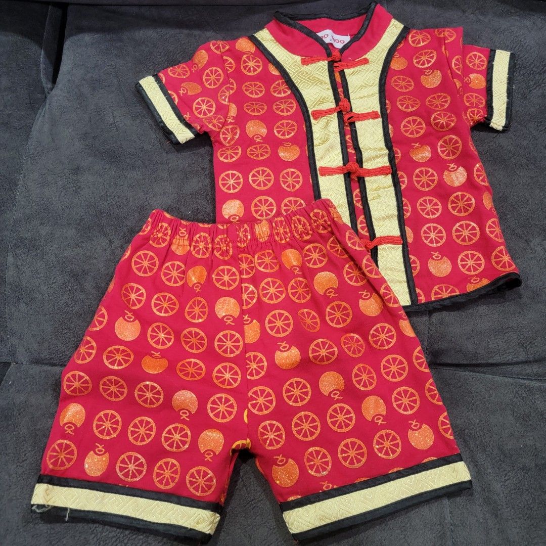 CNY Traditional Boy Costume Samfu, Babies & Kids, Babies & Kids Fashion ...