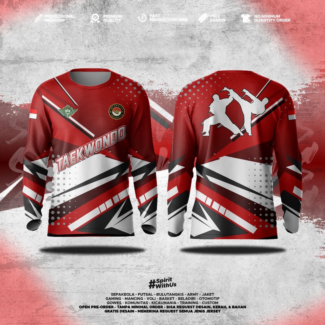 Contoh Keren Desain Jersey Beladiri Full Printing Terbaru Surabaya ...