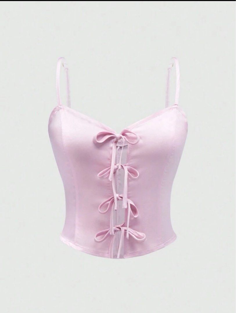 Coquette Top, Women's Fashion, Tops, Sleeveless on Carousell