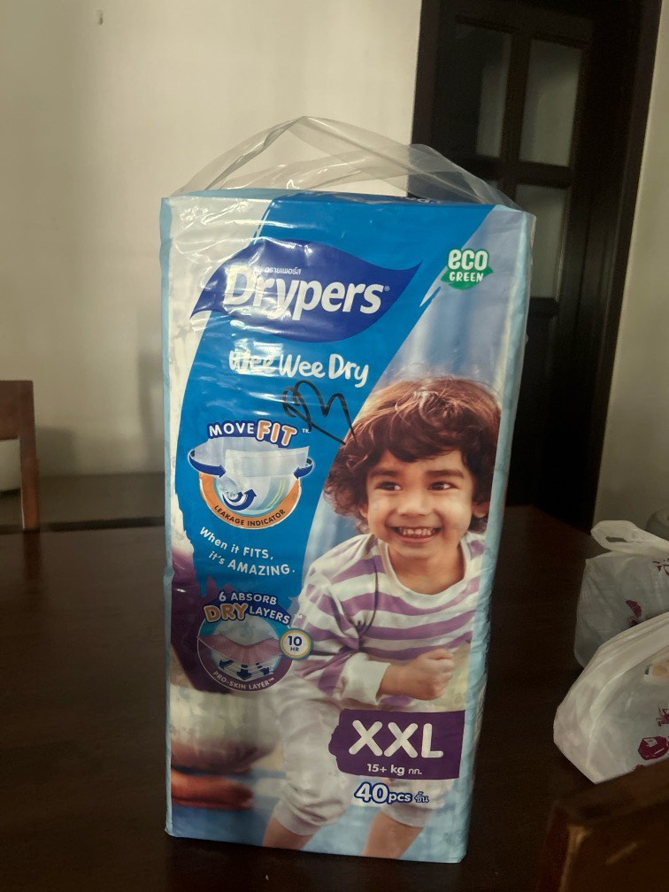 Drypers XXL 40pcs, Babies & Kids, Bathing & Changing, Diapers & Baby ...