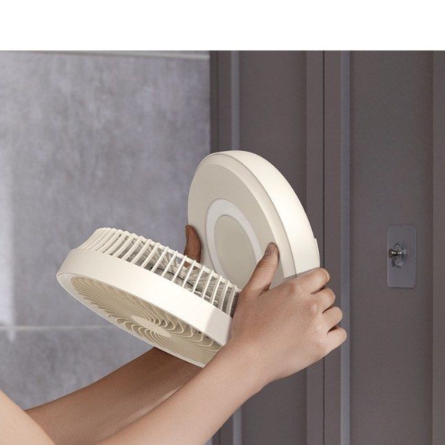 EDON E808 Portable Air Circulation Rechargeable Fan with Nightlight Auto Rotation (4 Speeds) on ...