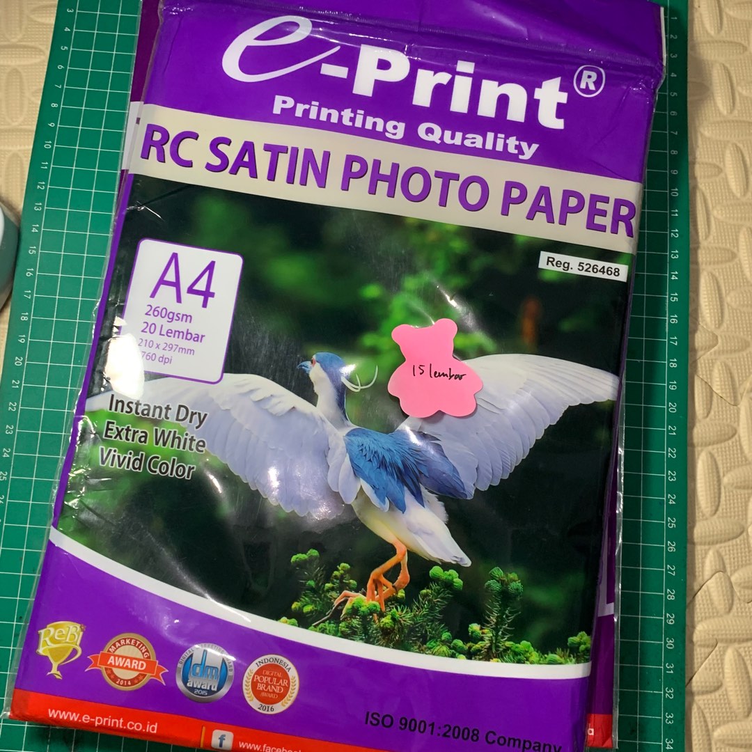 e-Print A4 RC Satin Photo Paper, Buku & Alat Tulis, Alat Tulis di Carousell