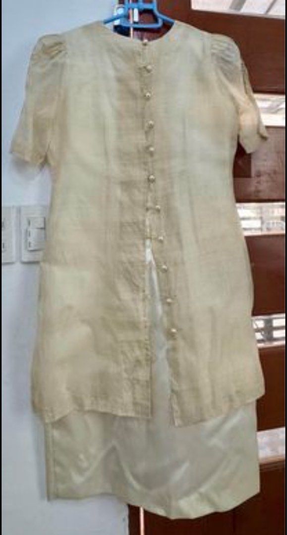 Filipiniana dress (abaca), Women's Fashion, Dresses & Sets, Dresses on ...
