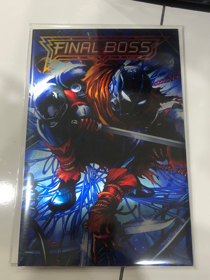 Final Boss #1 Tyler Kirkham Metal Cover Homage Spiderman Mcfarlane ...