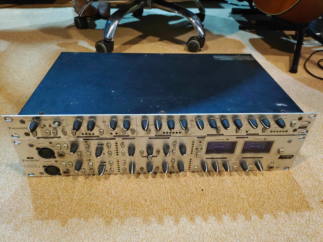Focusrite Platinum VoiceMaster and Twintrack Pro Mic Preamp, Audio ...