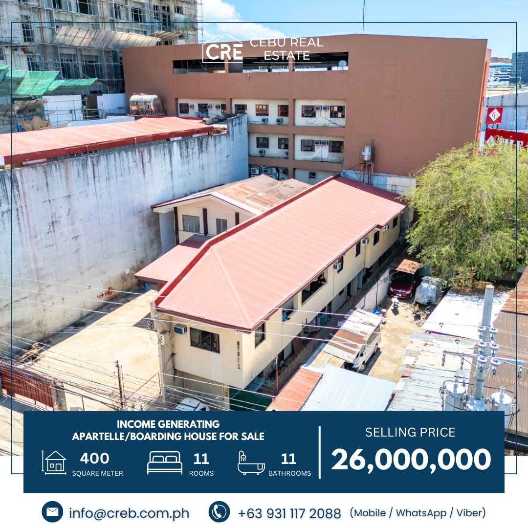 FOR SALE | Income Generating Apartelle/Boarding House at Day-as, Cebu ...
