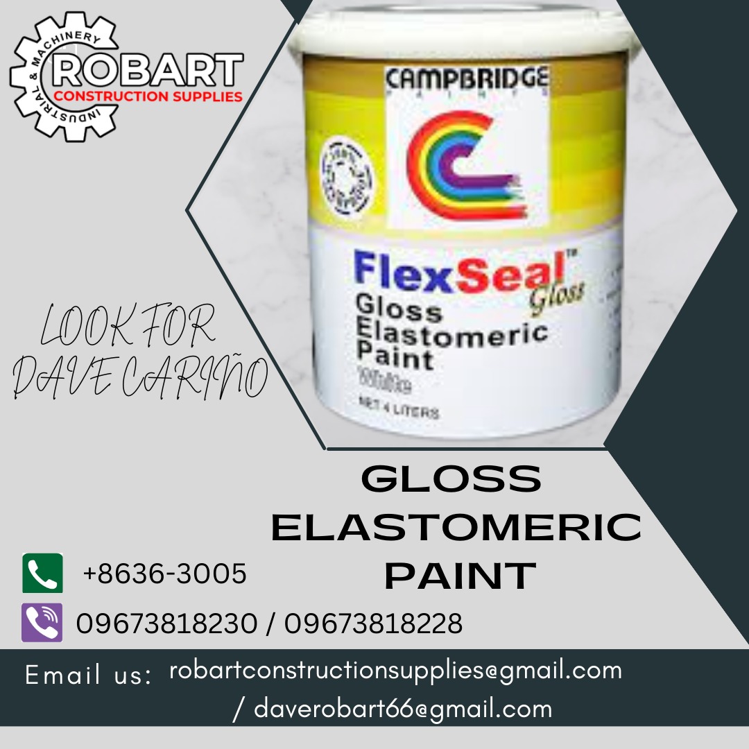 GLOSS ELASTOMERIC PAINT, Commercial & Industrial, Construction Tools & Equipment on Carousell