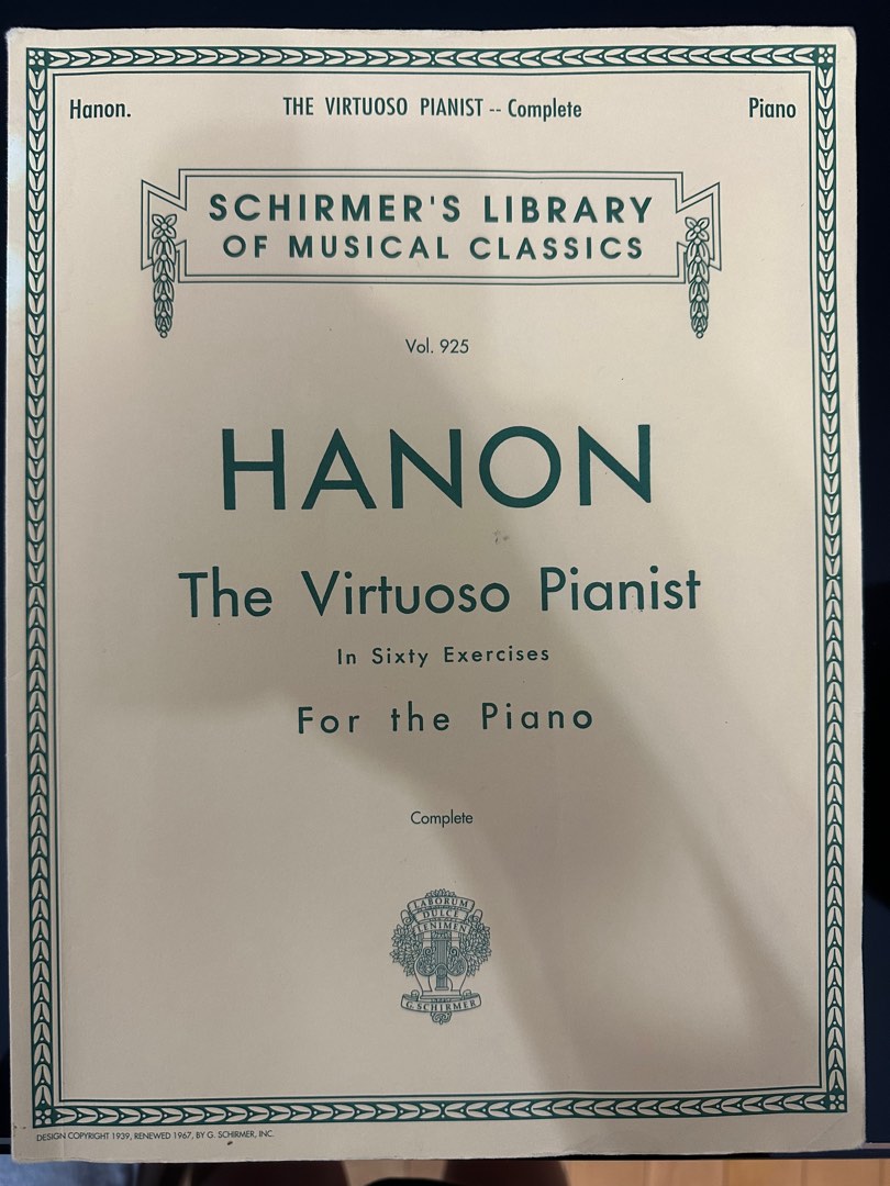 Hanson the virtuoso pianist for the piano (complete) piano book 鋼琴書, 興趣 ...