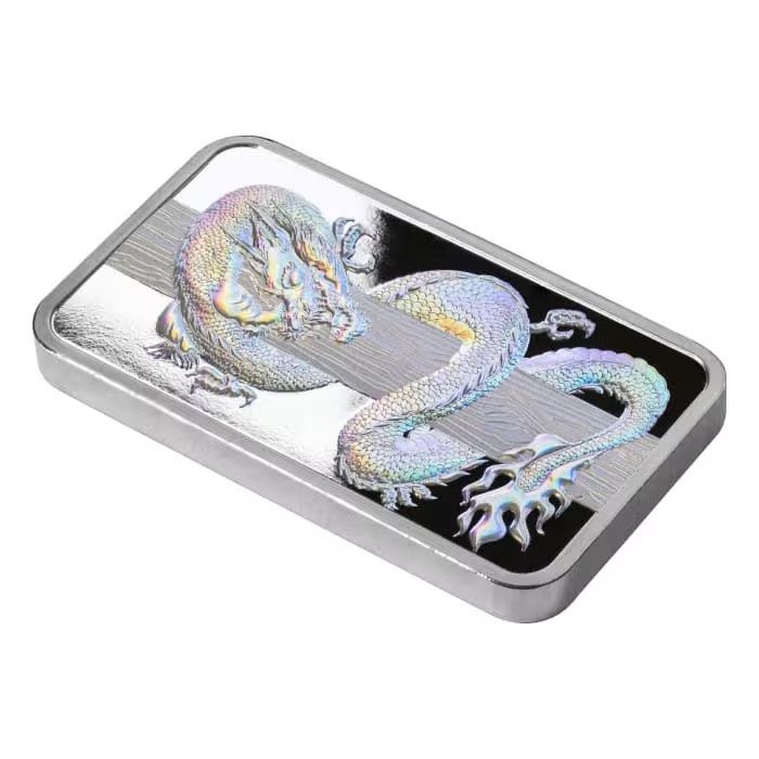 HOLOGRAM DRAGON 2024 50G SILVER BAR IN ASSAY CARD – PAMP SUISSE ...