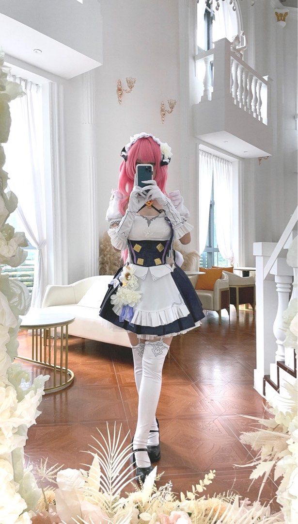 Honkai Impact 3rd Elysia Maid Miss Pink Elf Cosplay Costume Wig Hobbies And Toys Toys And Games