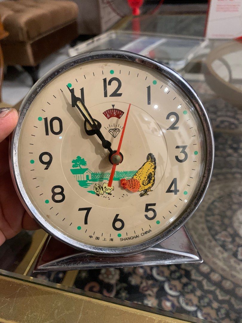 Jam Loceng AYAM, Furniture & Home Living, Home Decor, Clocks on Carousell